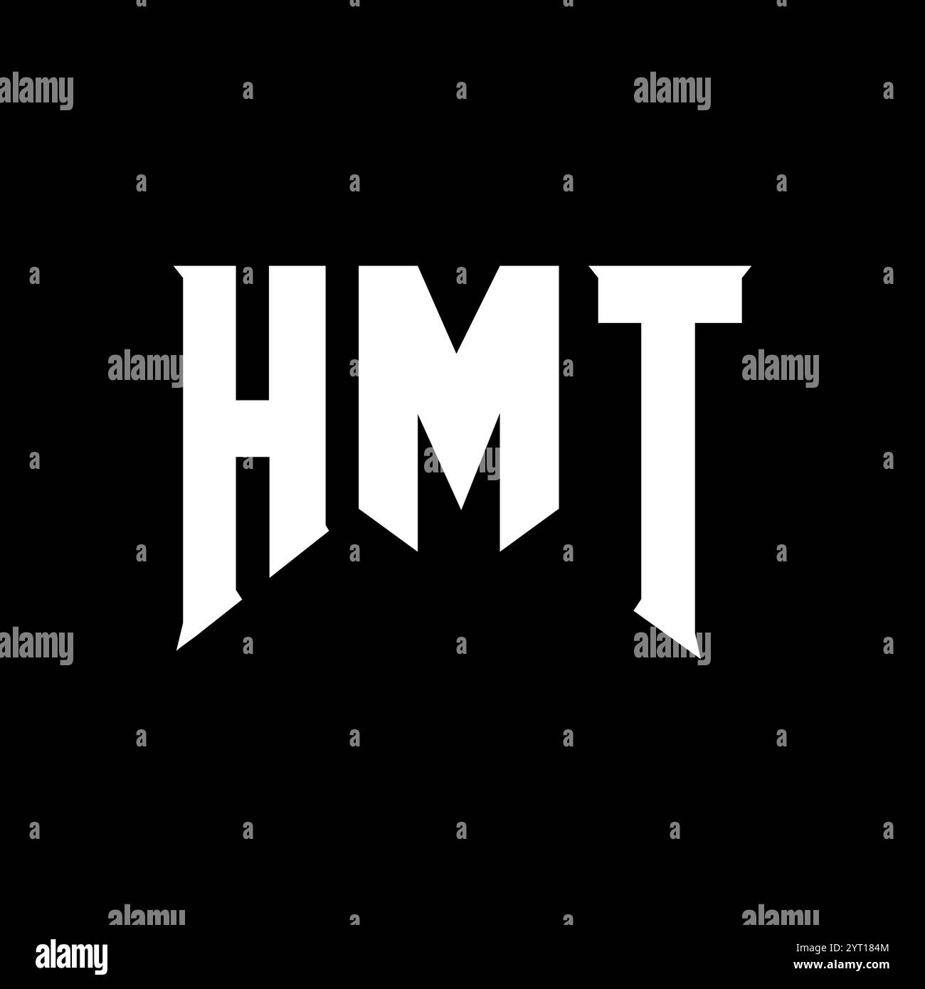 HMT letter logo design for technology company. HMT logo design black ...