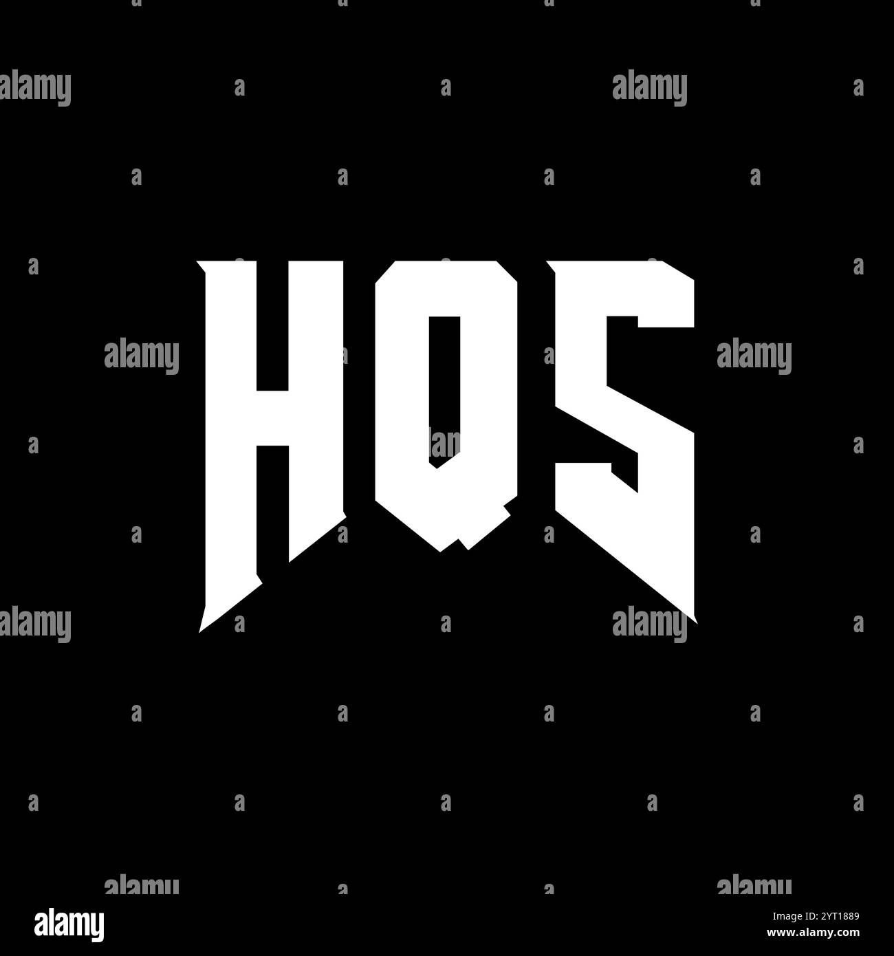 HQS letter logo design for technology company. HQS logo design black ...