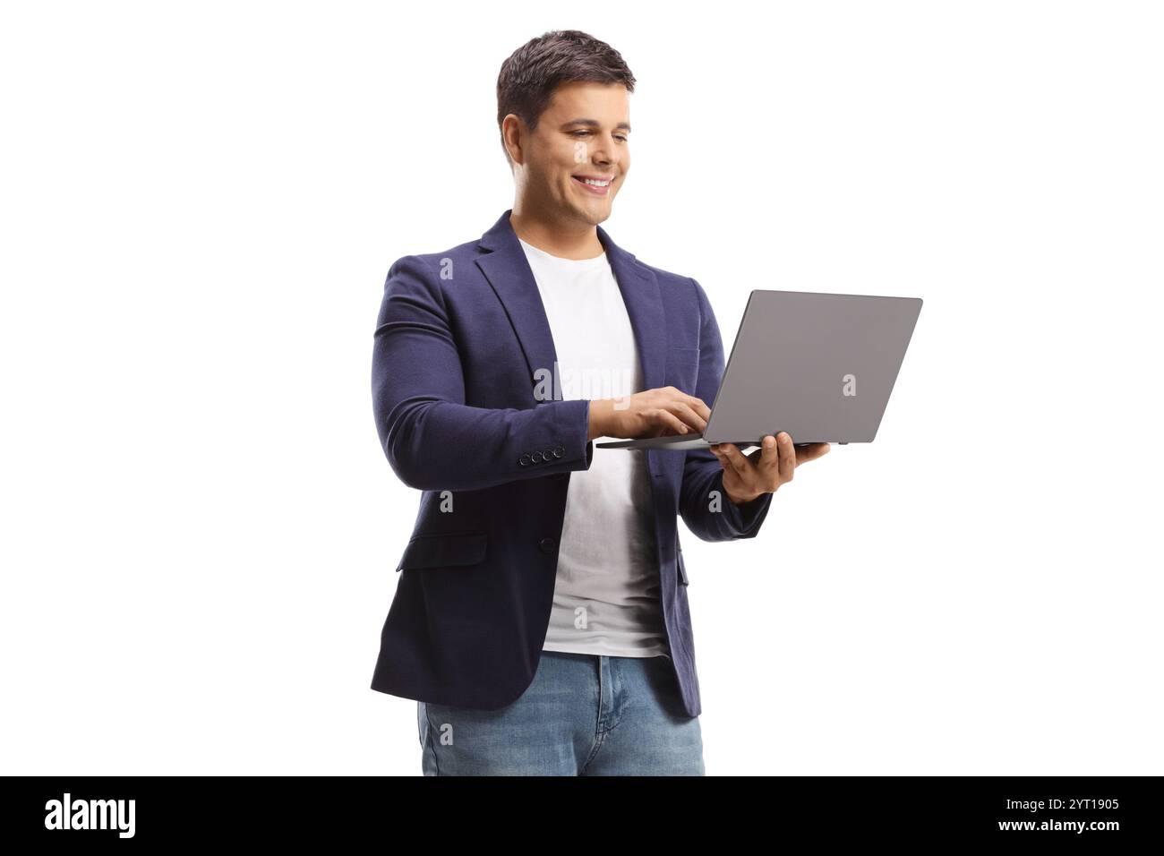 Man using computer research hi-res stock photography and images - Alamy