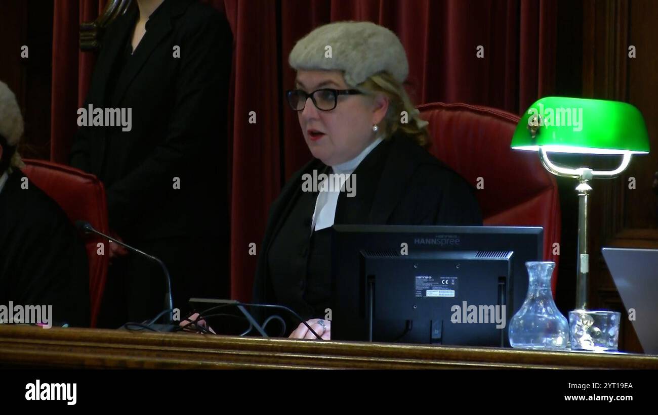 Lady Chief Justice Baroness Carr speaking at the Court of Appeal in ...