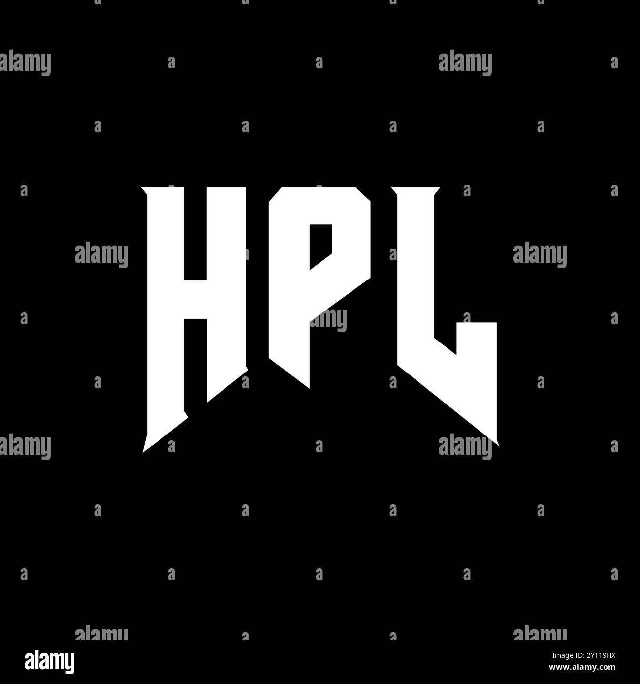 HPL letter logo design for technology company. HPL logo design black ...