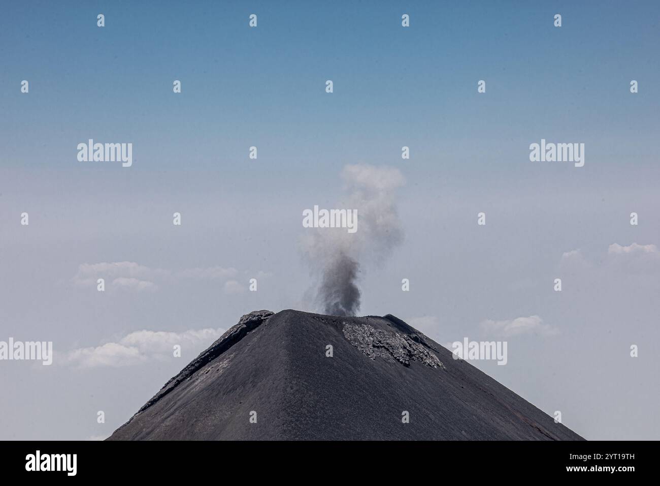 Smoke coming out of Fuego Volcano Stock Photo - Alamy