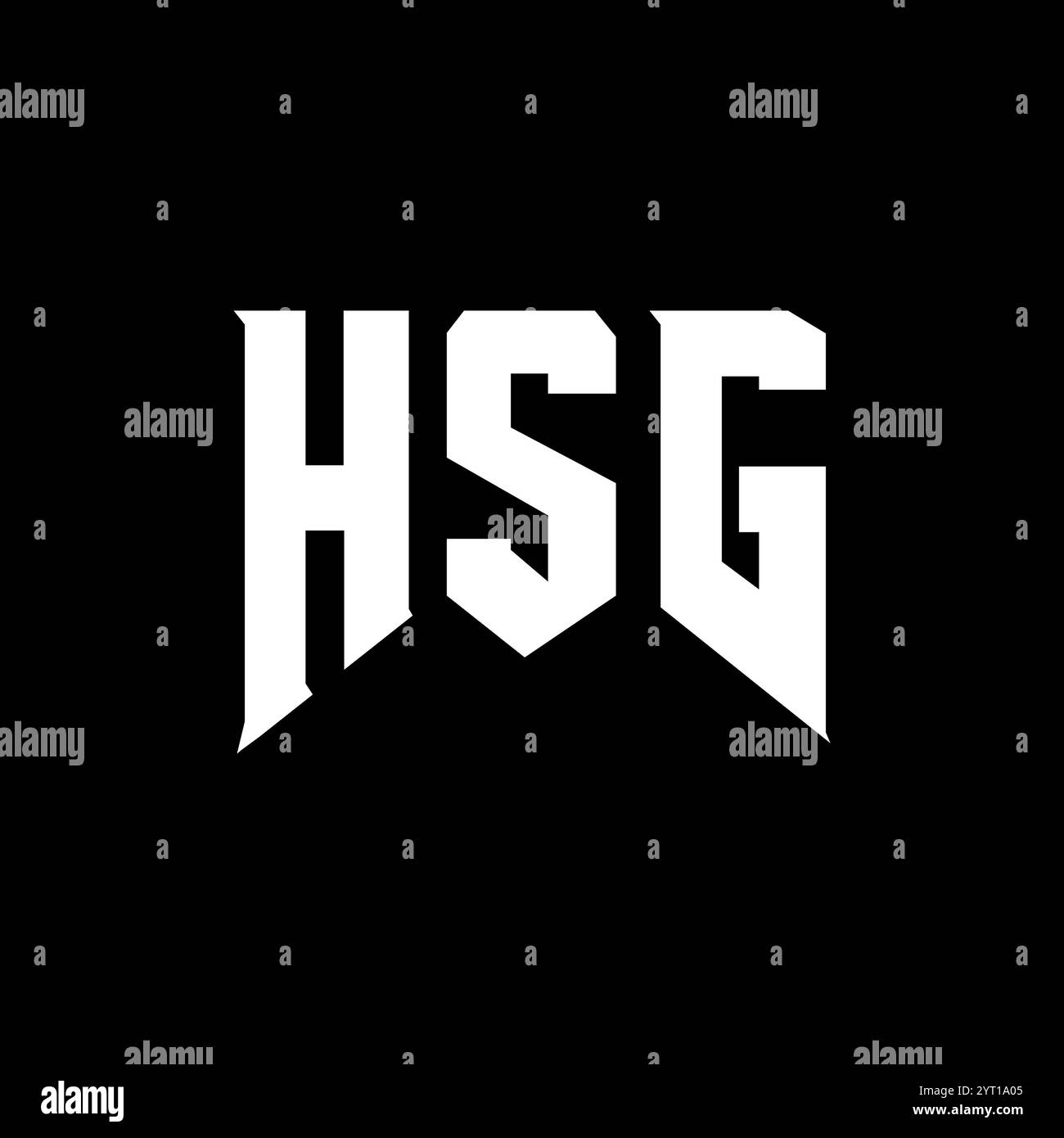 HSG letter logo design for technology company. HSG logo design black ...