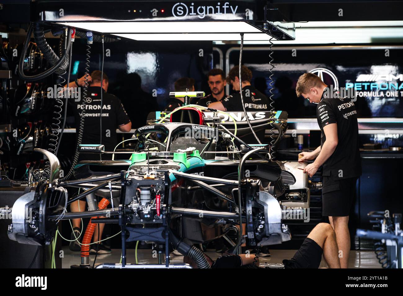 Mercedes AMG F1 Team W15, mechanical detail mechanic, mecanicien ...