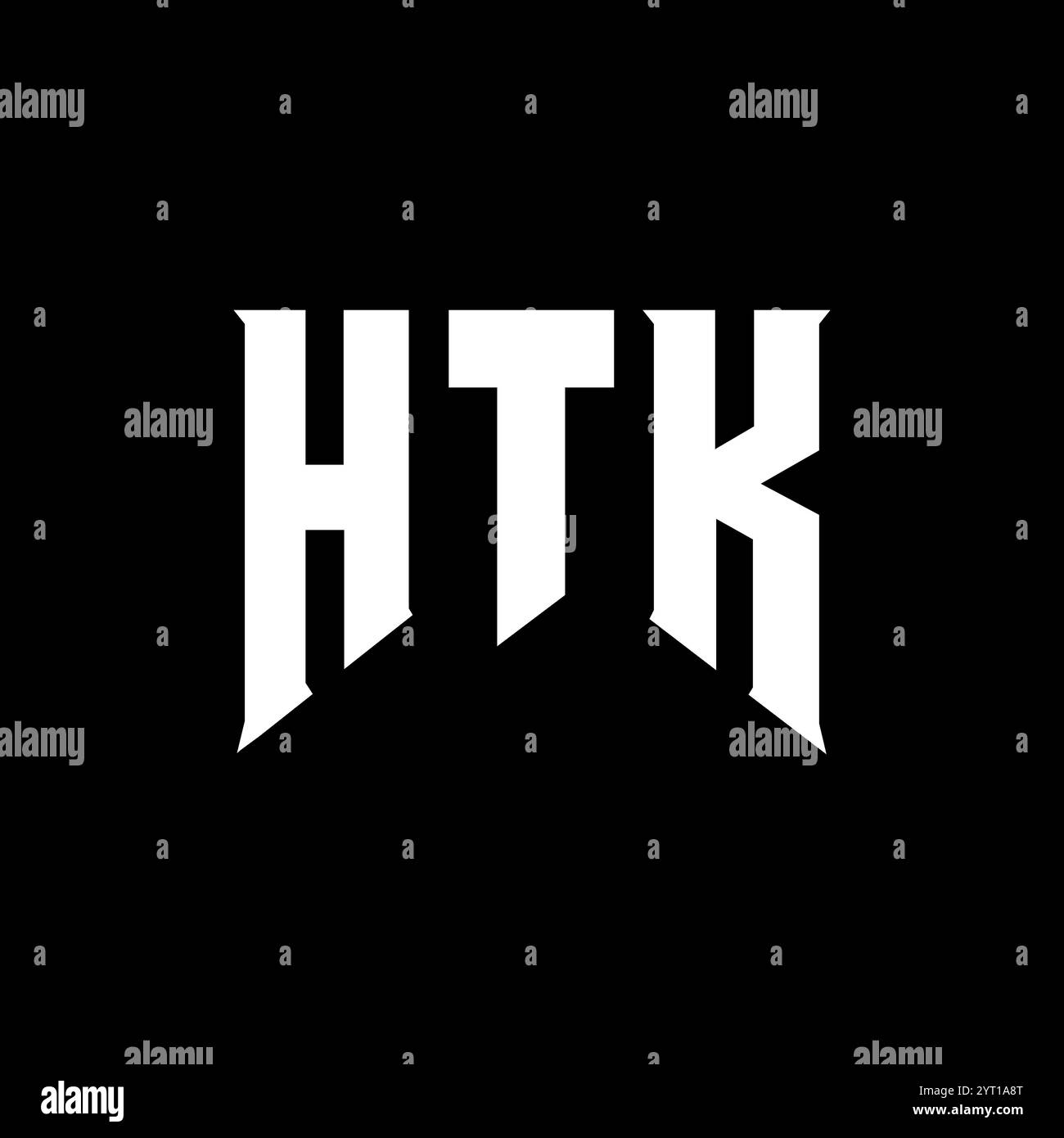 HTK letter logo design for technology company. HTK logo design black ...