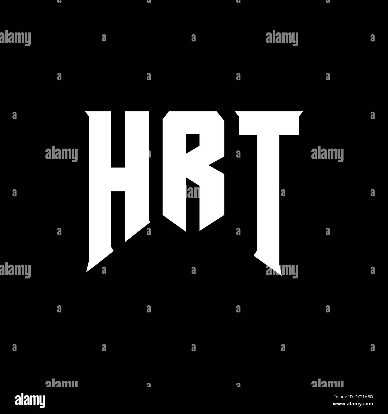 HRT letter logo design for technology company. HRT logo design black ...