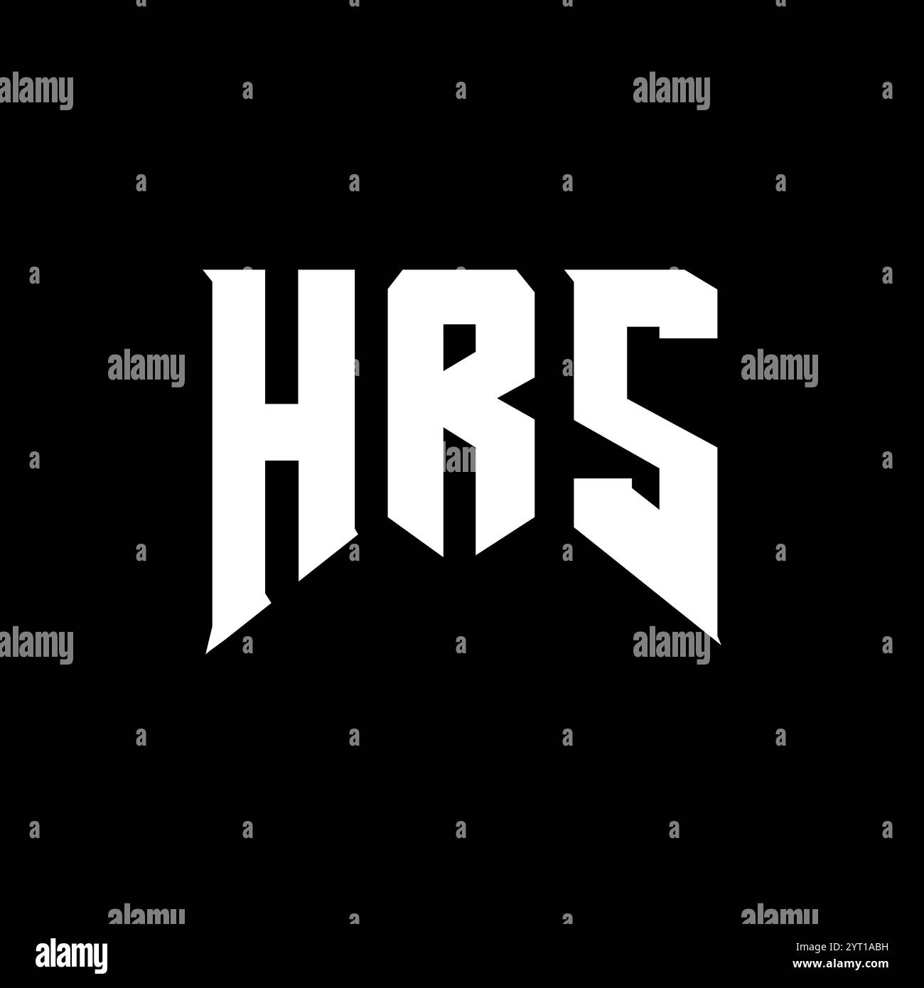 HRS letter logo design for technology company. HRS logo design black ...