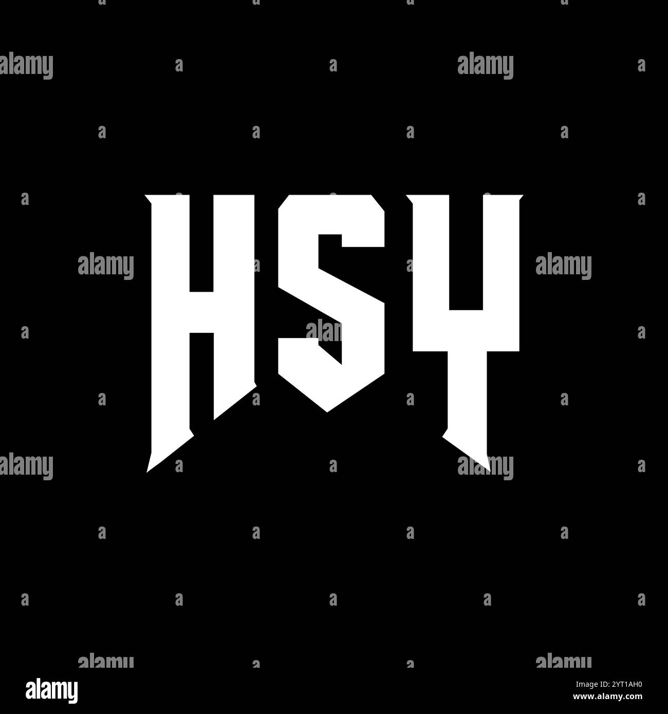 HSY letter logo design for technology company. HSY logo design black ...