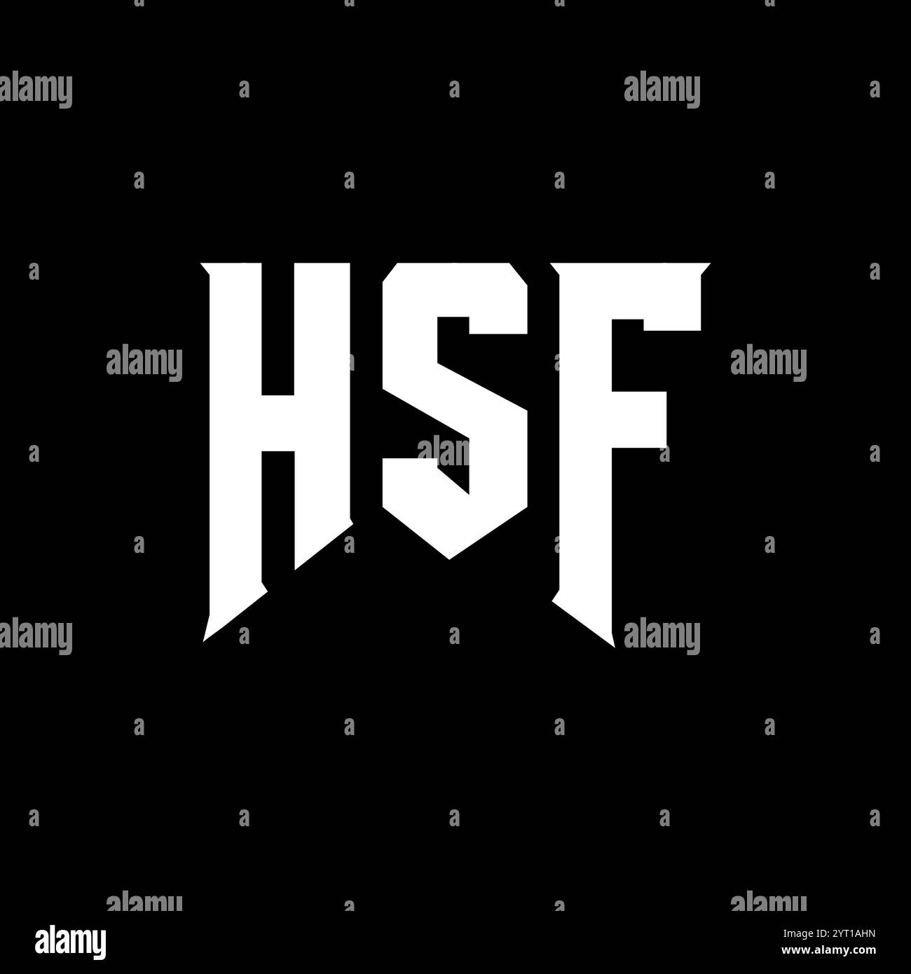 HSF letter logo design for technology company. HSF logo design black ...