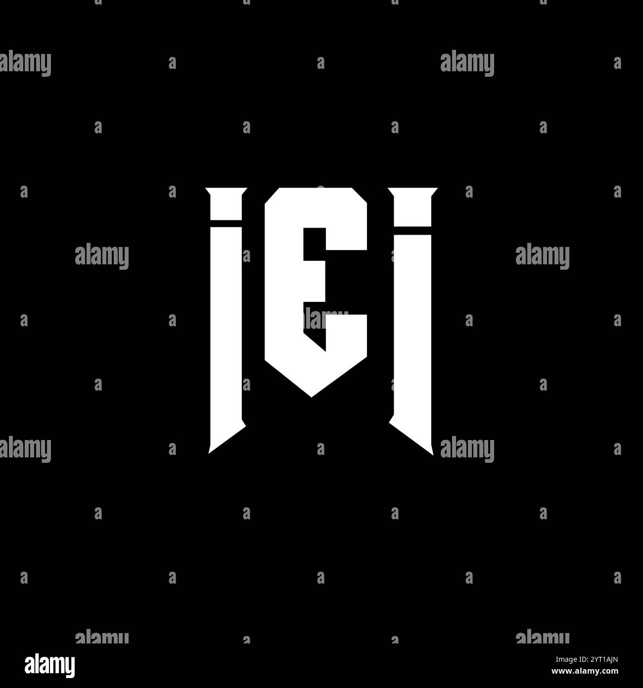 IEI letter logo design for technology company. IEI logo design black ...