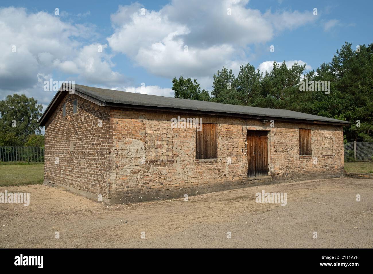 A barrack at the Soviet Special Camp at the Sachsenhausen Memorial and ...