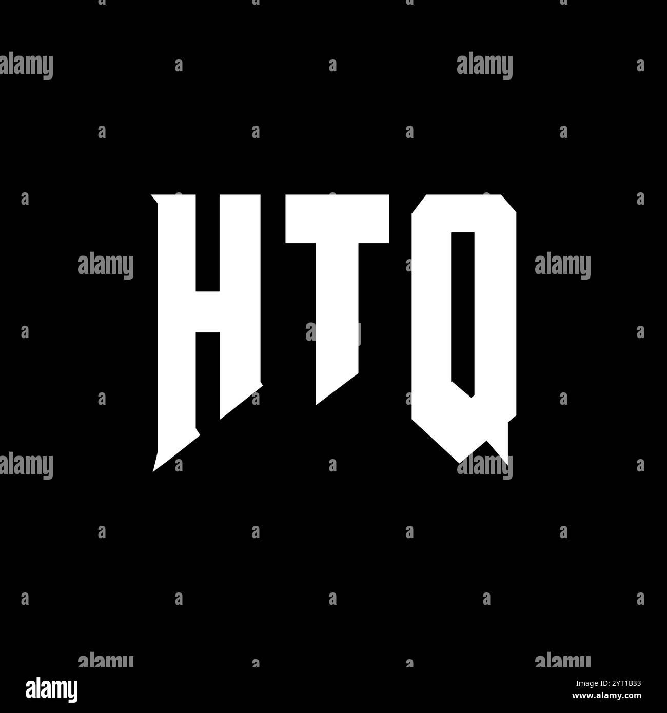 HTQ letter logo design for technology company. HTQ logo design black ...