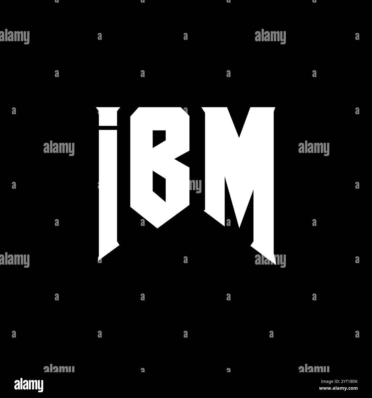 IBM letter logo design for technology company. IBM logo design black ...
