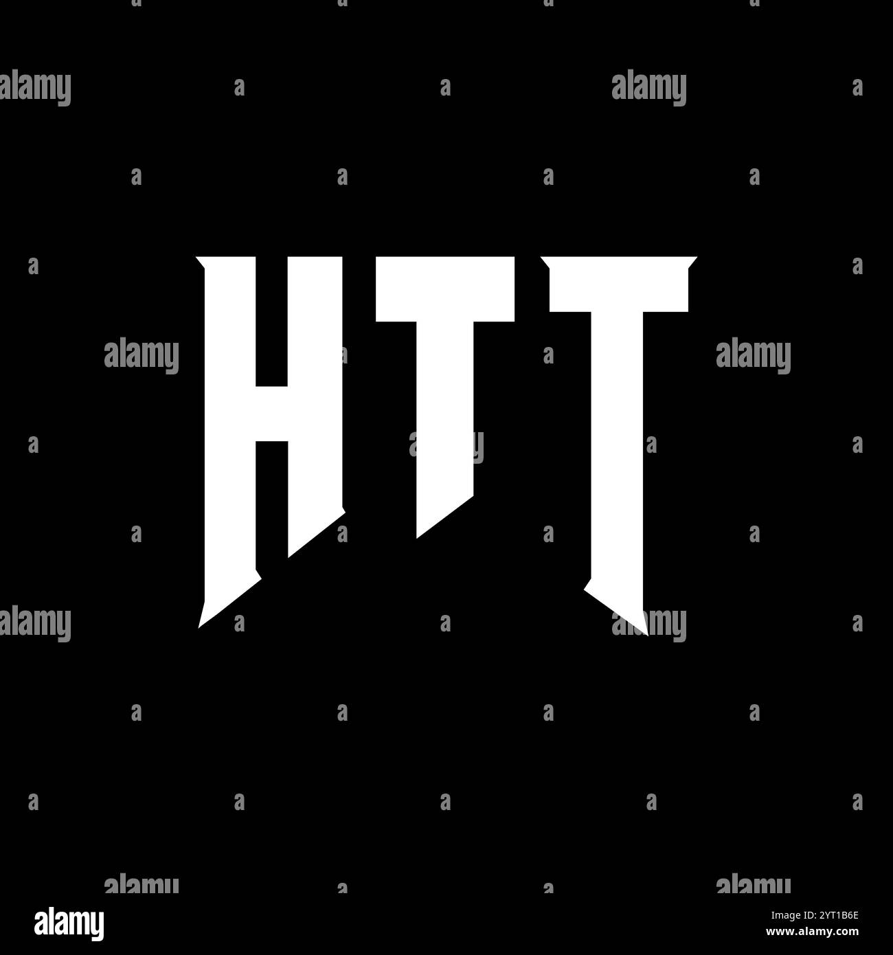 HTT letter logo design for technology company. HTT logo design black ...