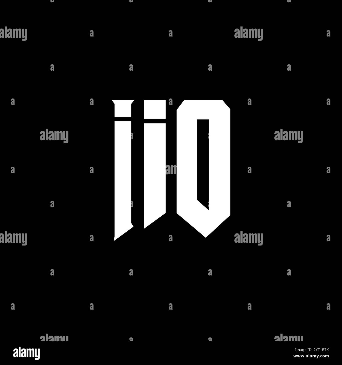 IIO letter logo design for technology company. IIO logo design black ...