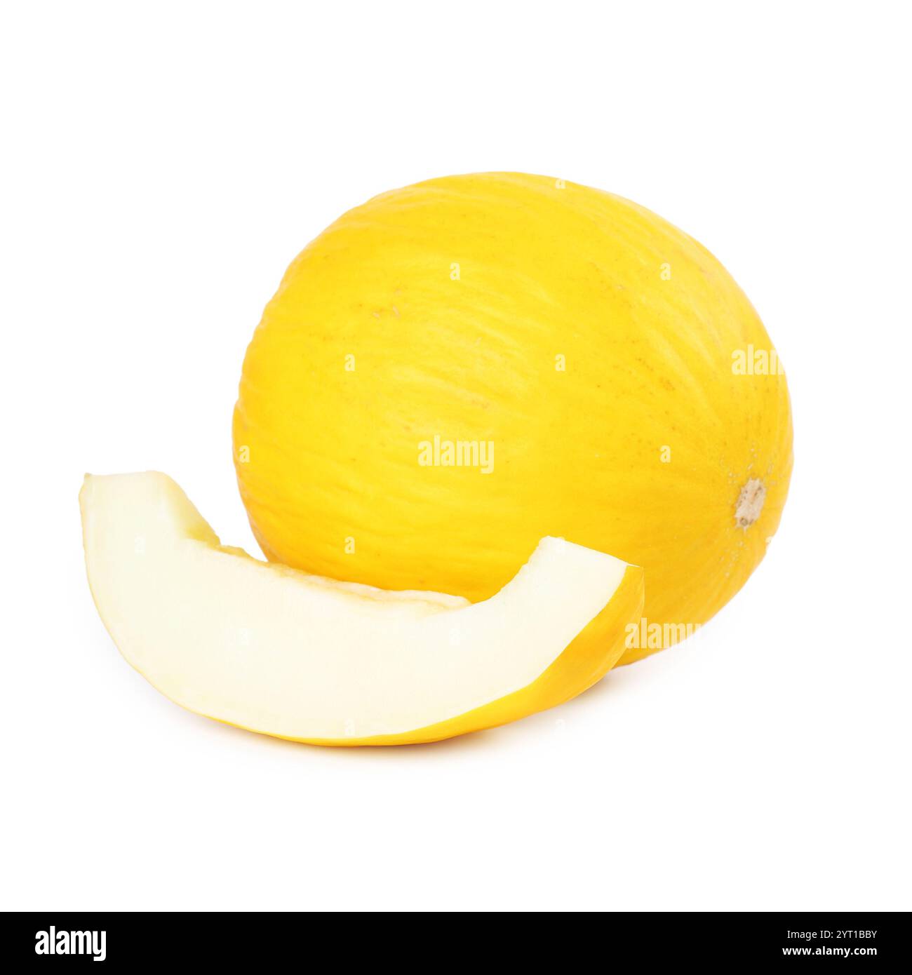 Whole and cut ripe melons isolated on white Stock Photo - Alamy