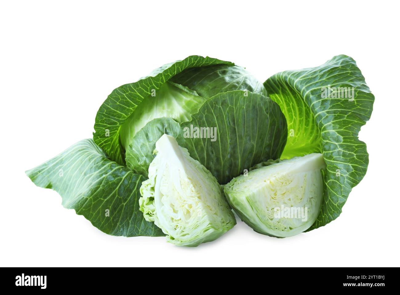 Cut whole cabbages on Cut Out Stock Images & Pictures - Alamy