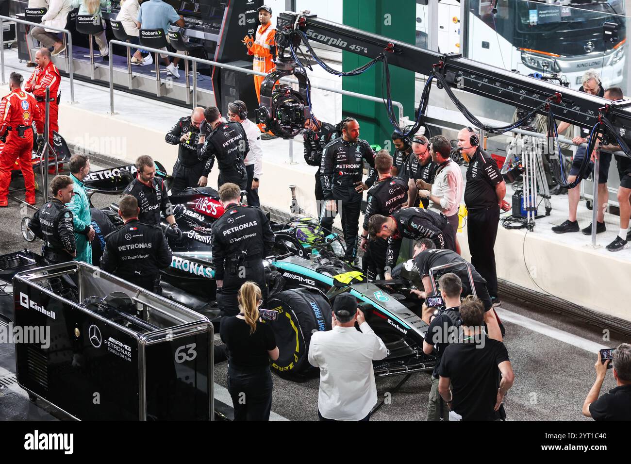 HAMILTON Lewis (gbr), Mercedes AMG F1 Team W15, portrait APX GP Team ...