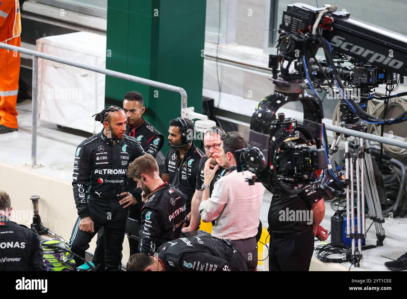 HAMILTON Lewis (gbr), Mercedes AMG F1 Team W15, portrait APX GP Team ...