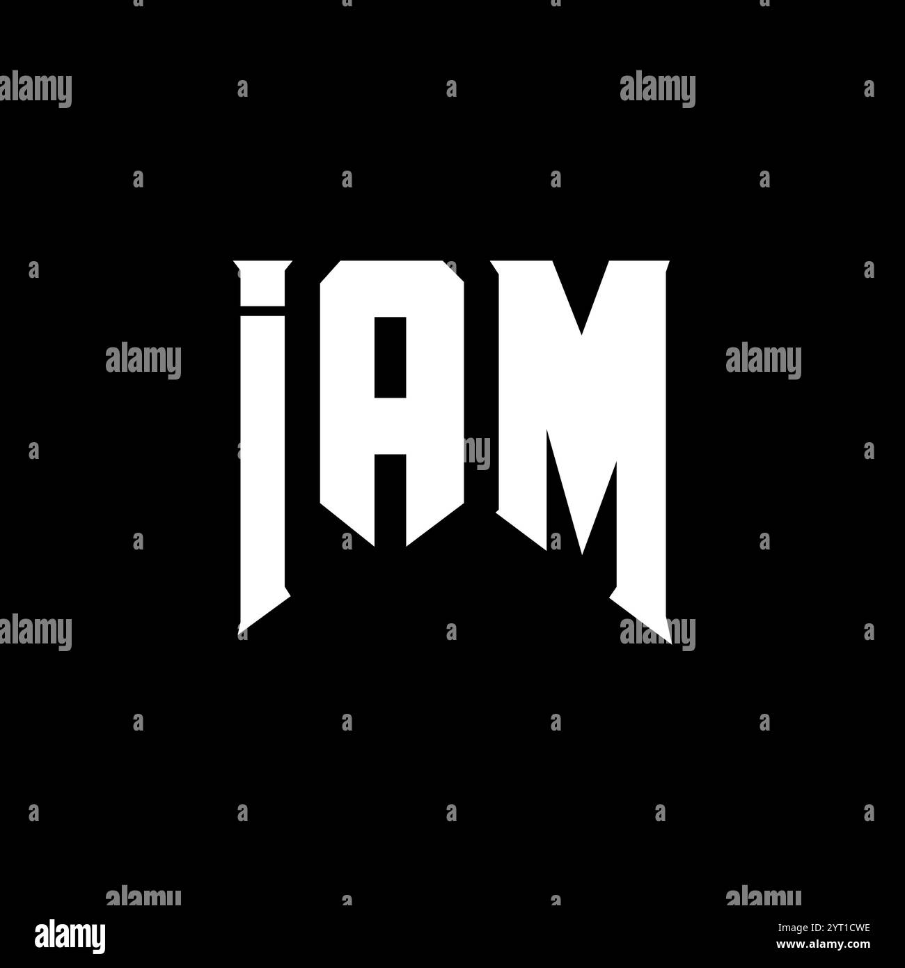 IAM letter logo design for technology company. IAM logo design black ...