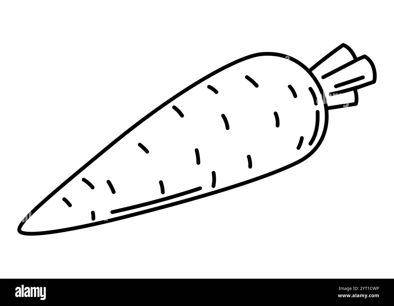 Illustration of carrot. Stylized food object for cooking recipe and ...