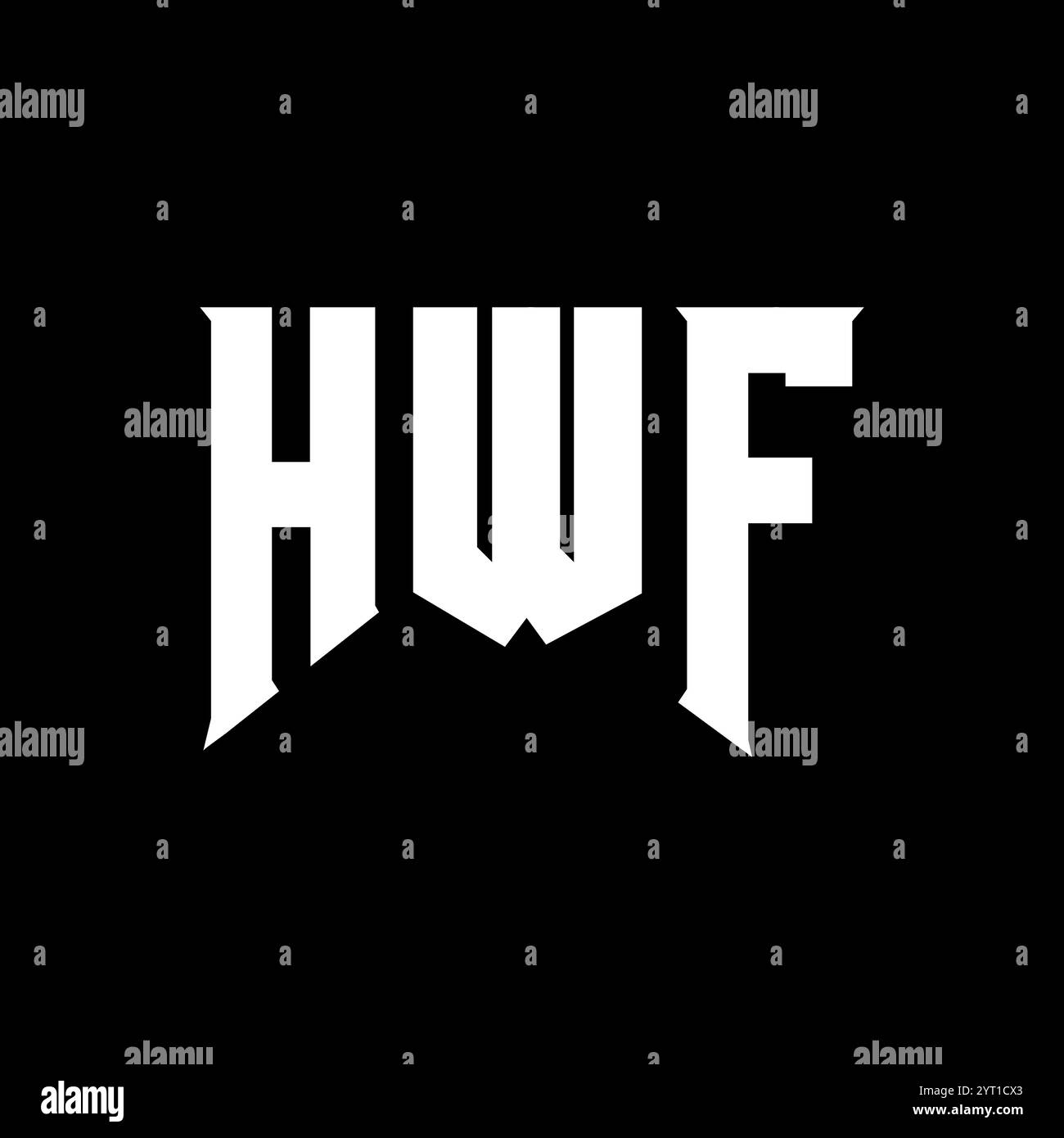 Hwf logo design hi-res stock photography and images - Alamy