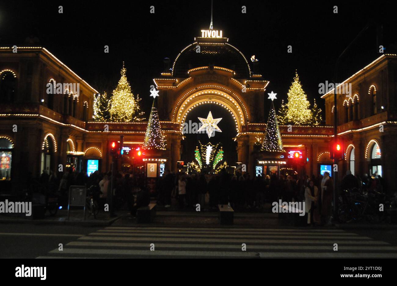 Copenhagen/ DenmarK/05 December 2024/ Jul i tivoli or christmas season ...