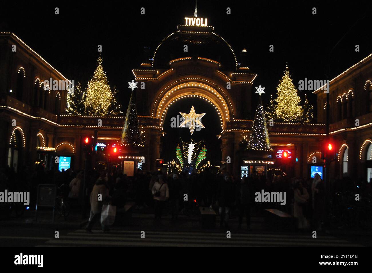 Copenhagen/ DenmarK/05 December 2024/ Jul i tivoli or christmas season ...