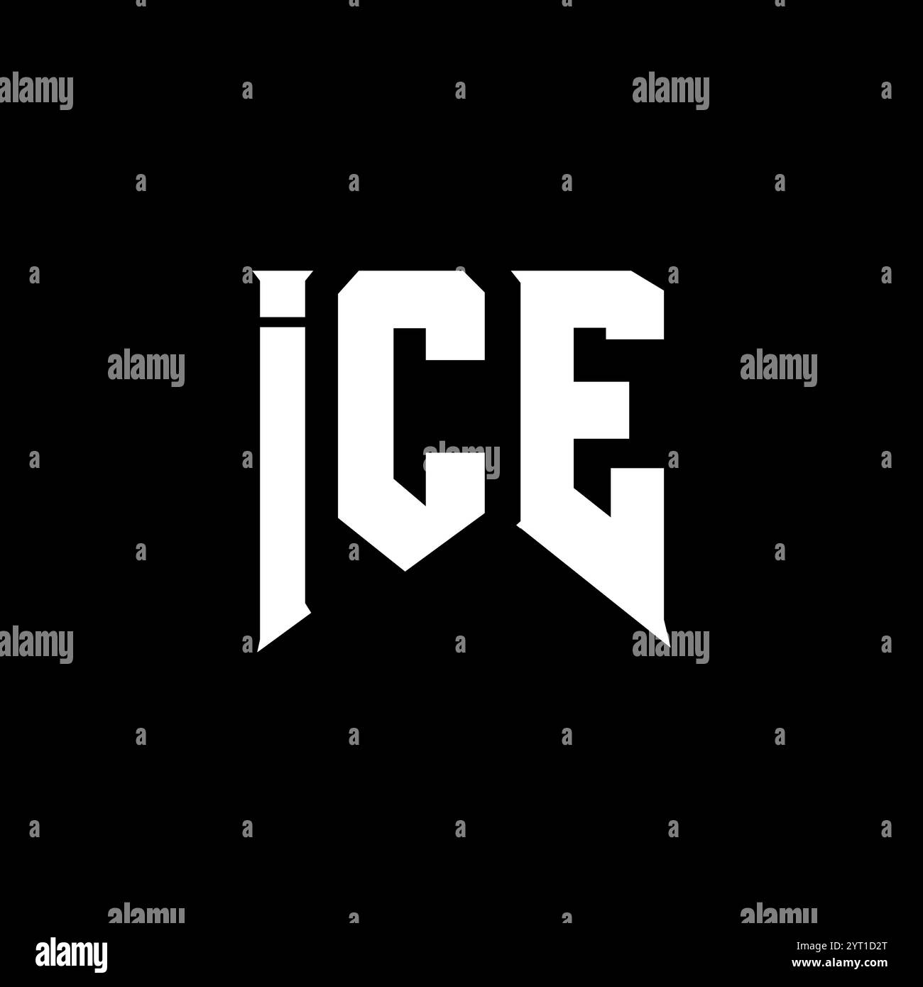 ICE letter logo design for technology company. ICE logo design black ...