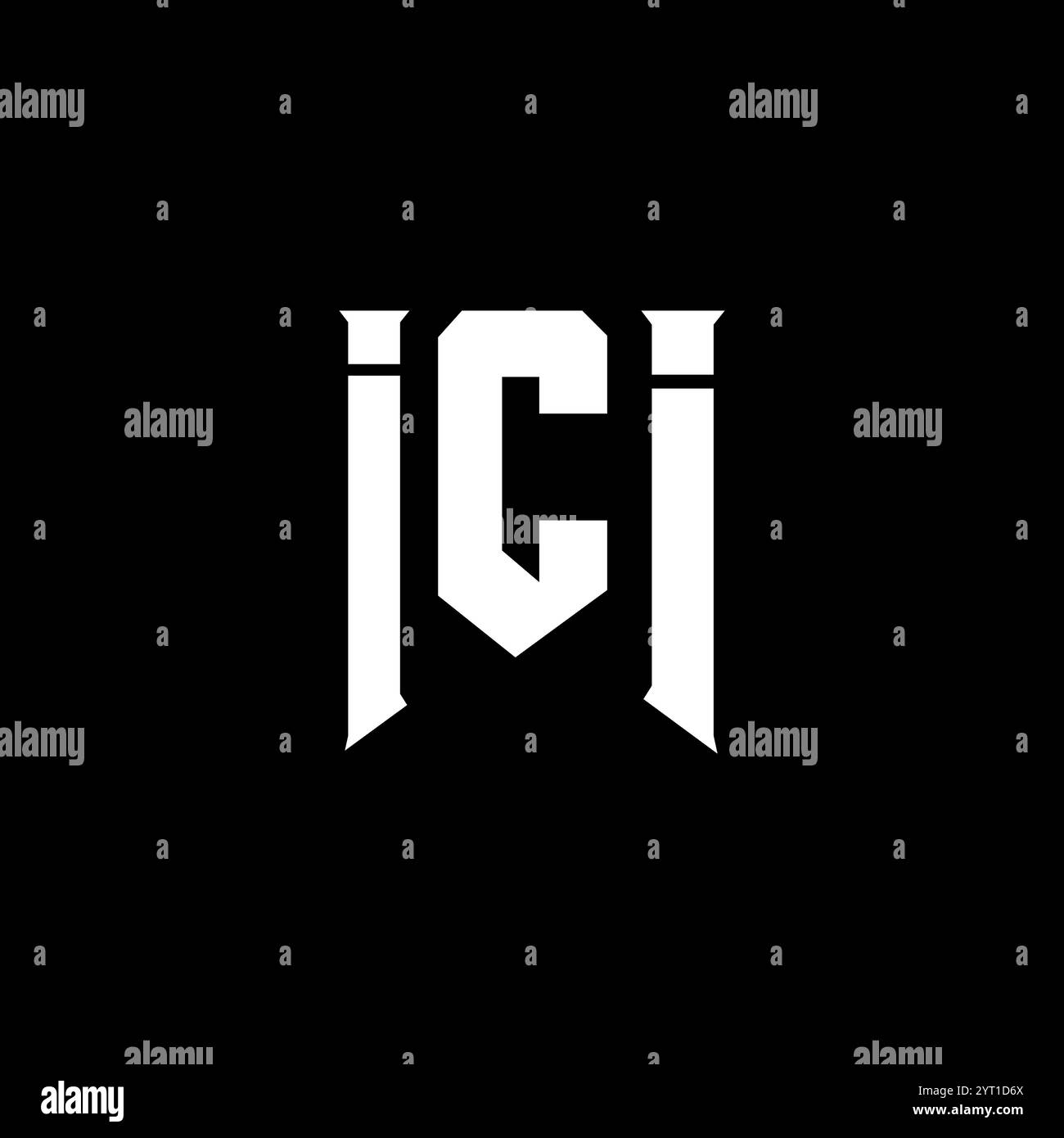 ICI letter logo design for technology company. ICI logo design black ...