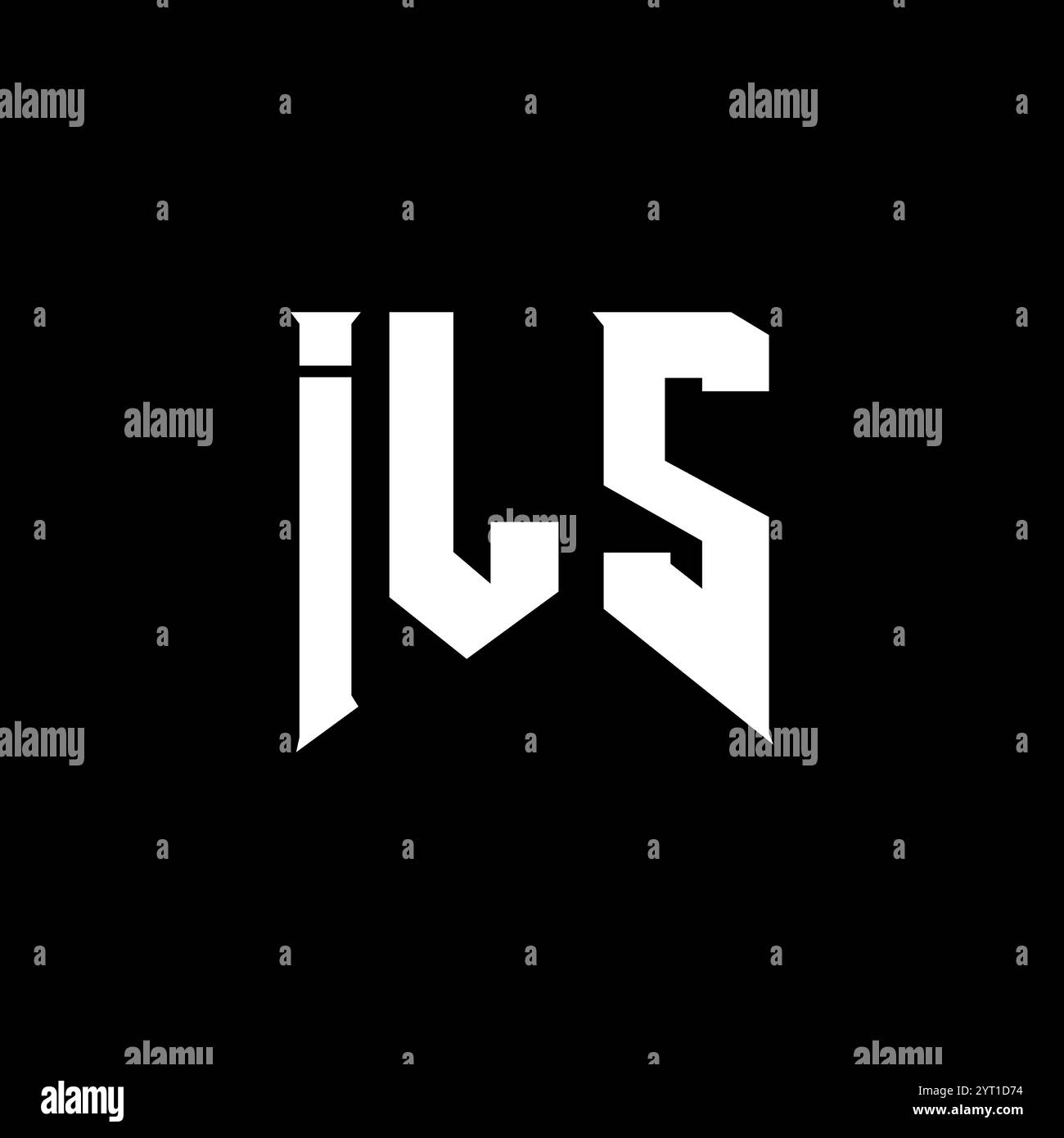ILS letter logo design for technology company. ILS logo design black ...