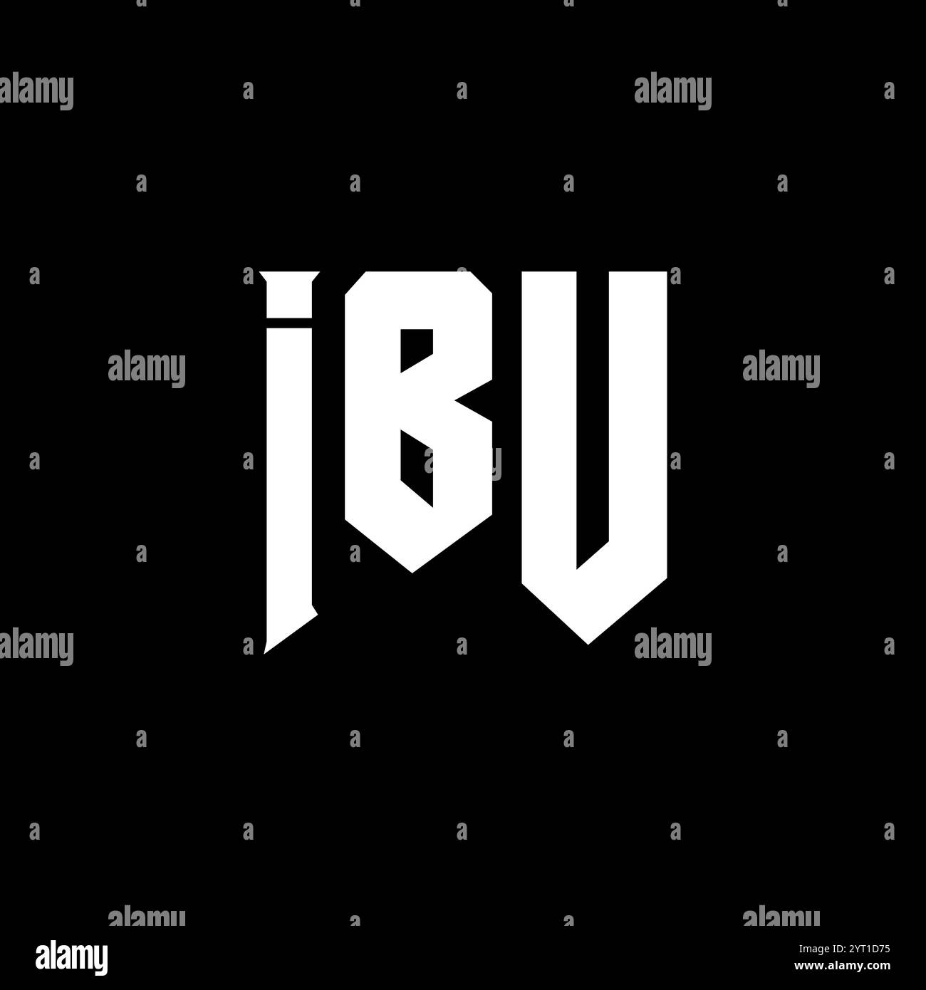 IBU letter logo design for technology company. IBU logo design black ...