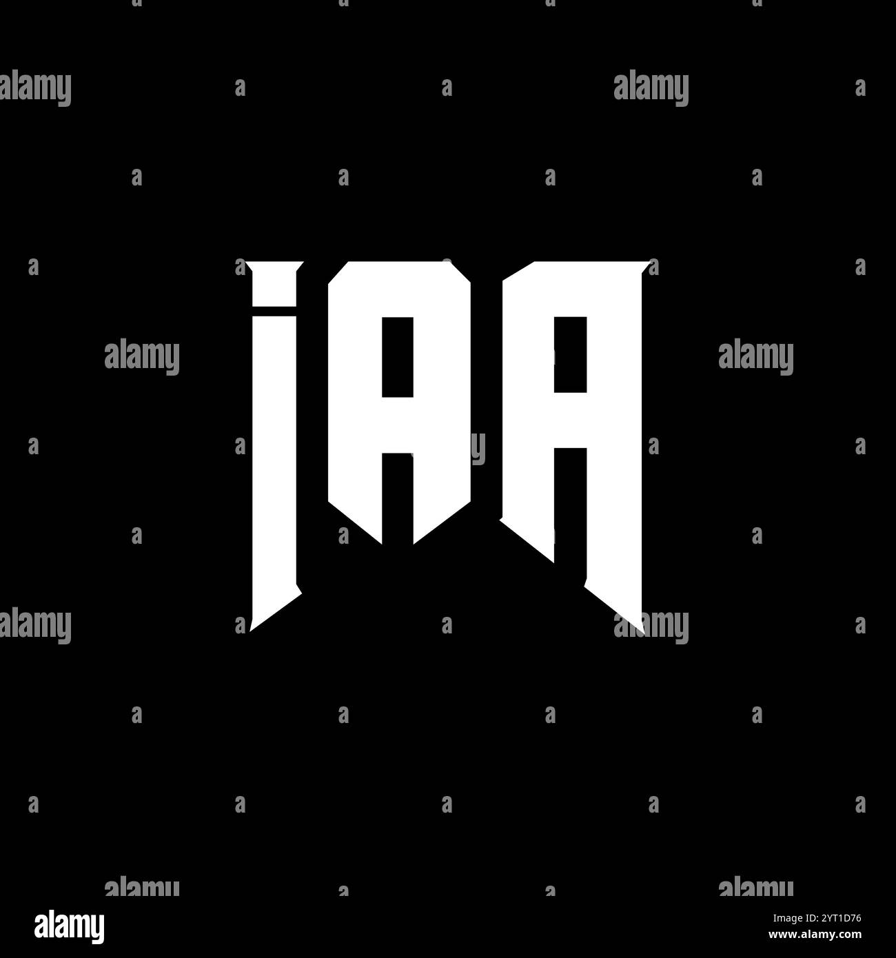 IAA letter logo design for technology company. IAA logo design black ...