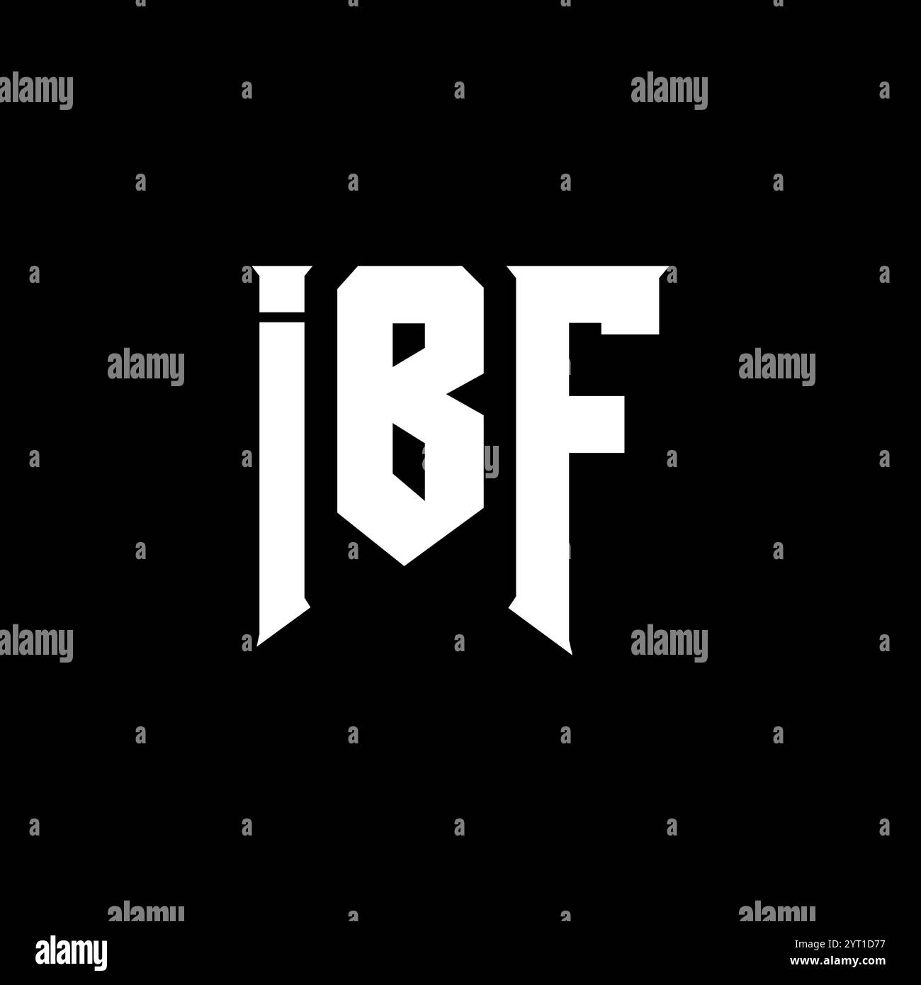 IBF letter logo design for technology company. IBF logo design black ...
