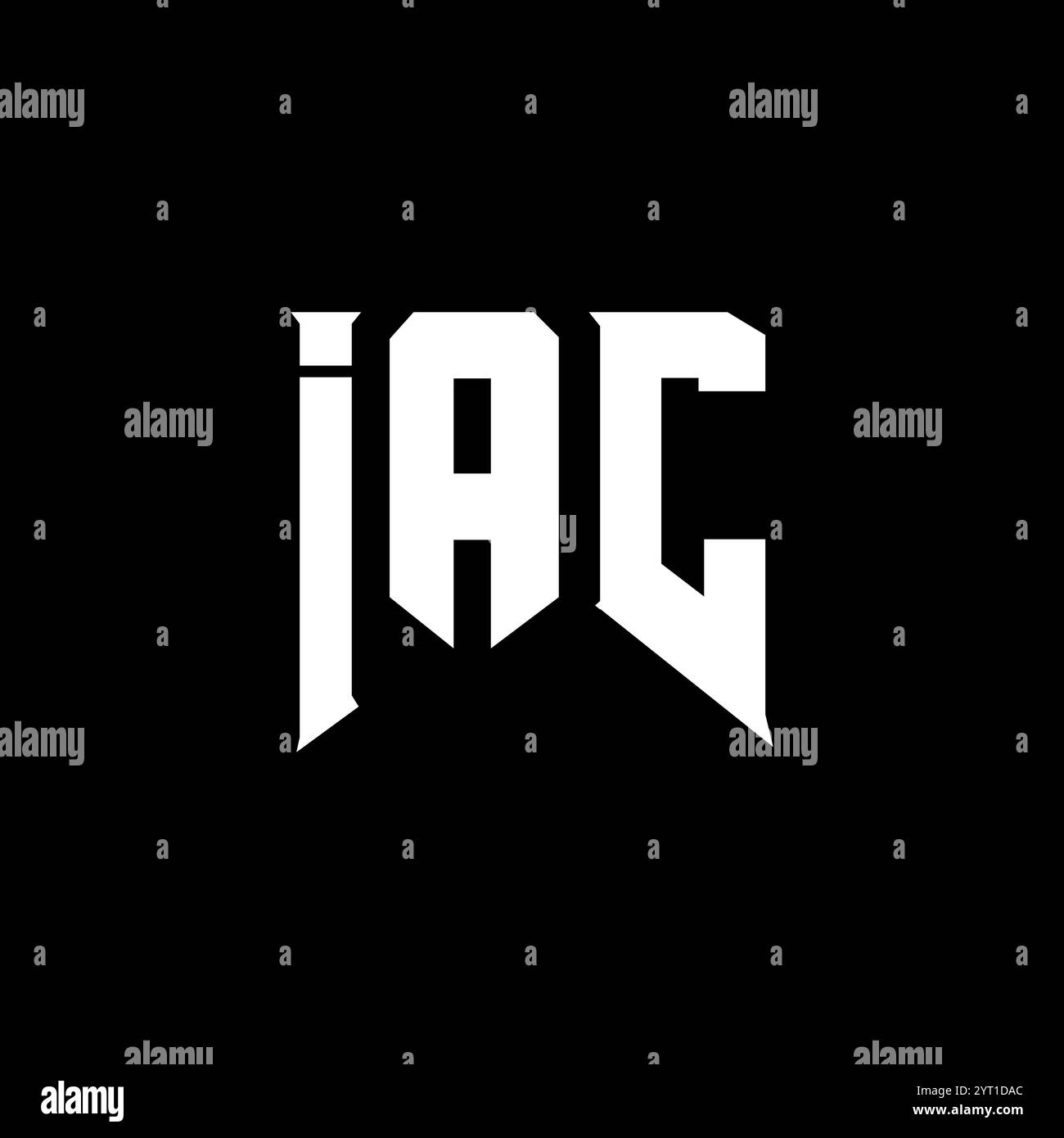 IAC letter logo design for technology company. IAC logo design black ...
