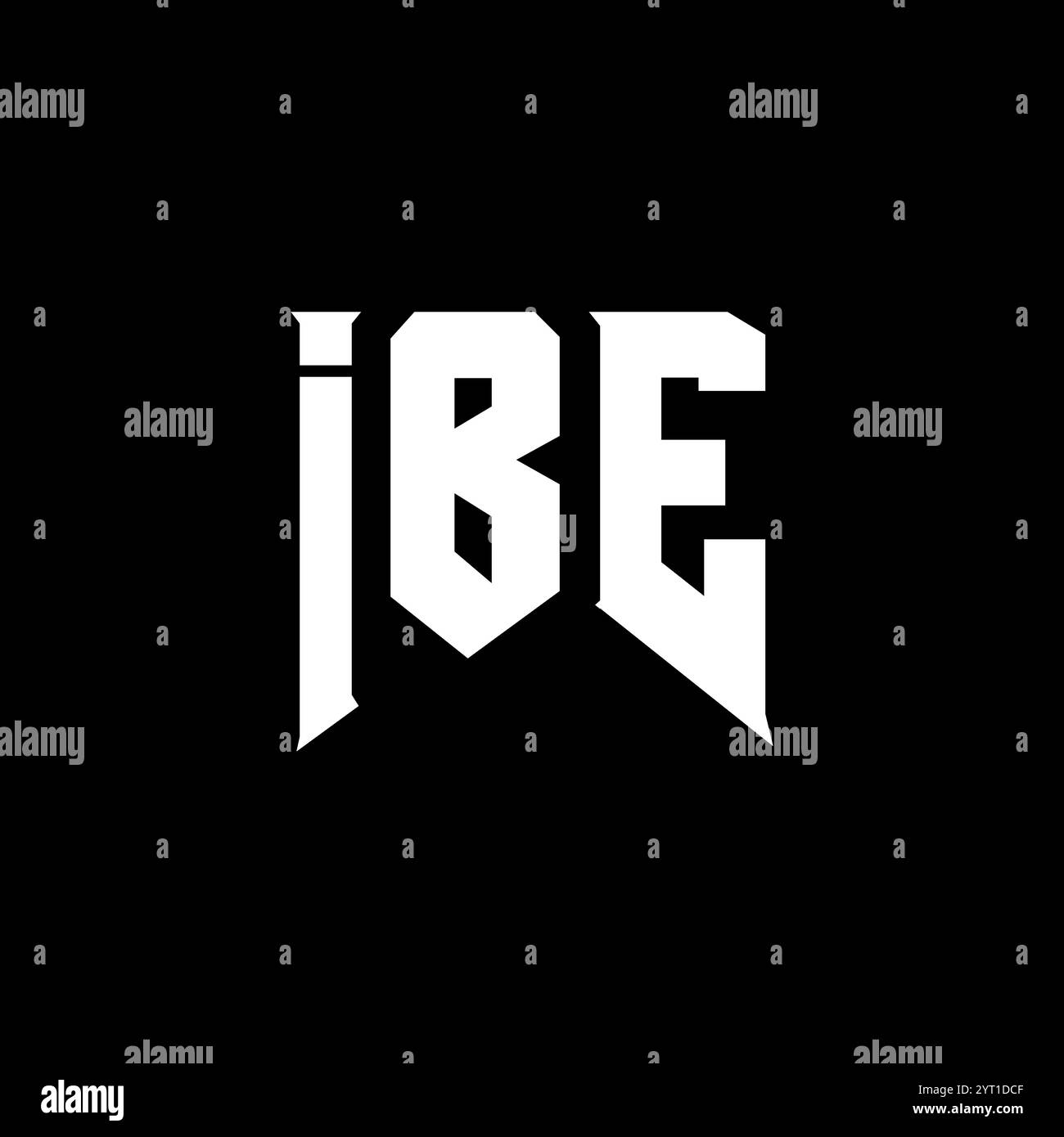 IBE letter logo design for technology company. IBE logo design black ...