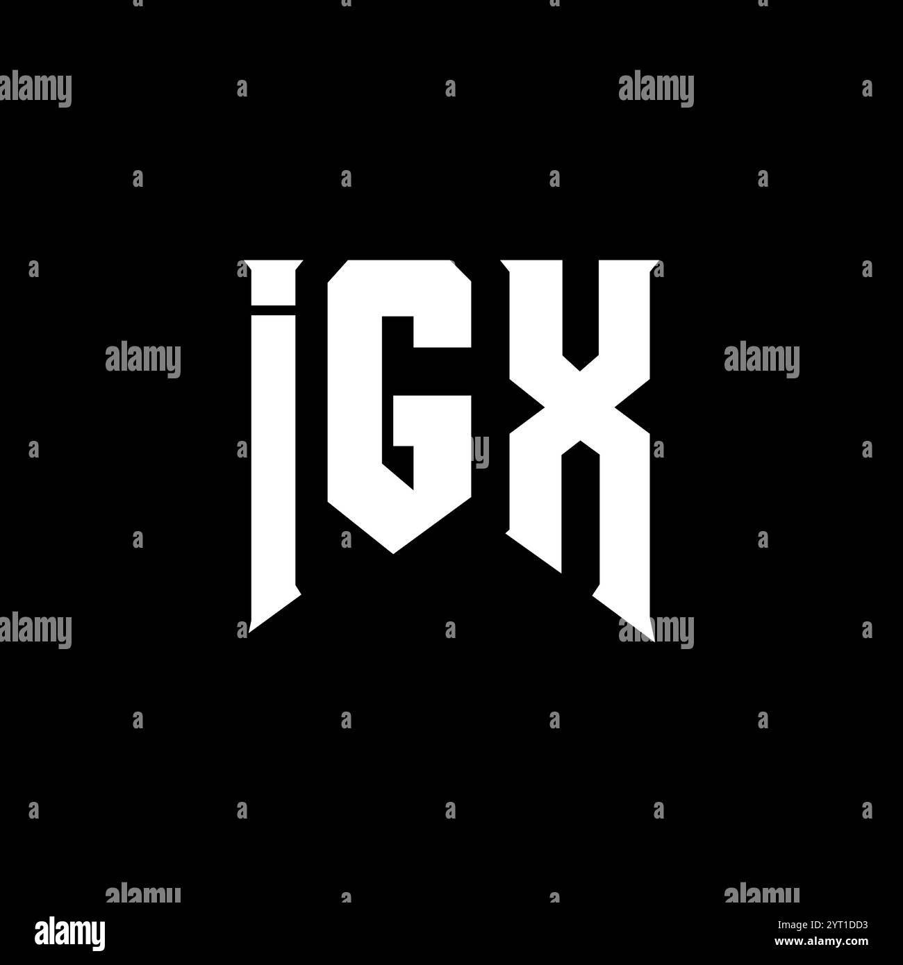 IGX letter logo design for technology company. IGX logo design black ...