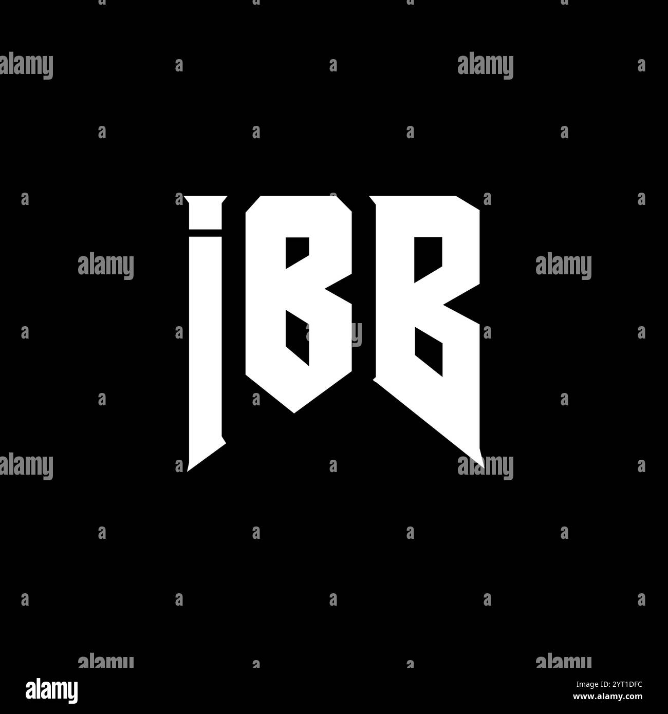 IBB letter logo design for technology company. IBB logo design black ...