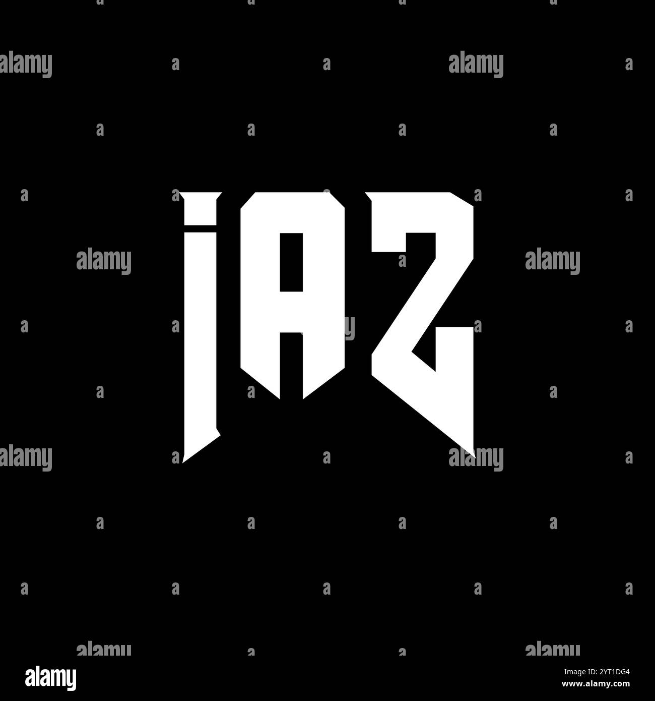 IAZ letter logo design for technology company. IAZ logo design black ...