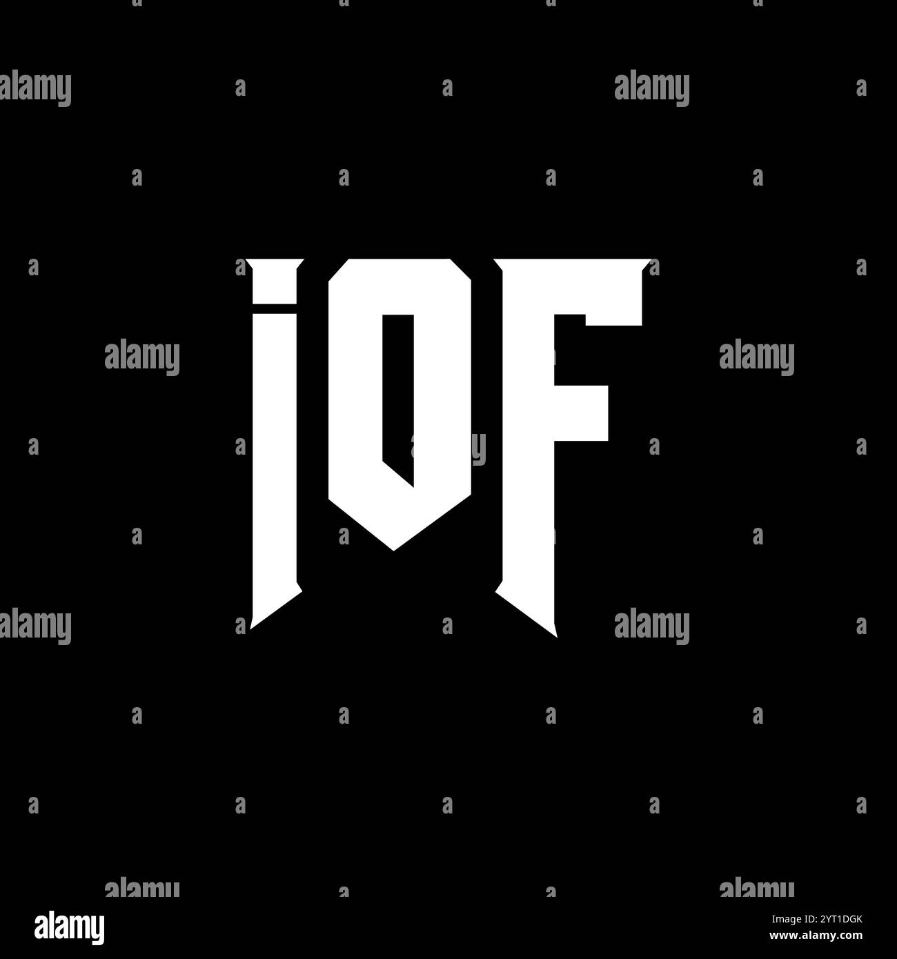 IOF letter logo design for technology company. IOF logo design black ...
