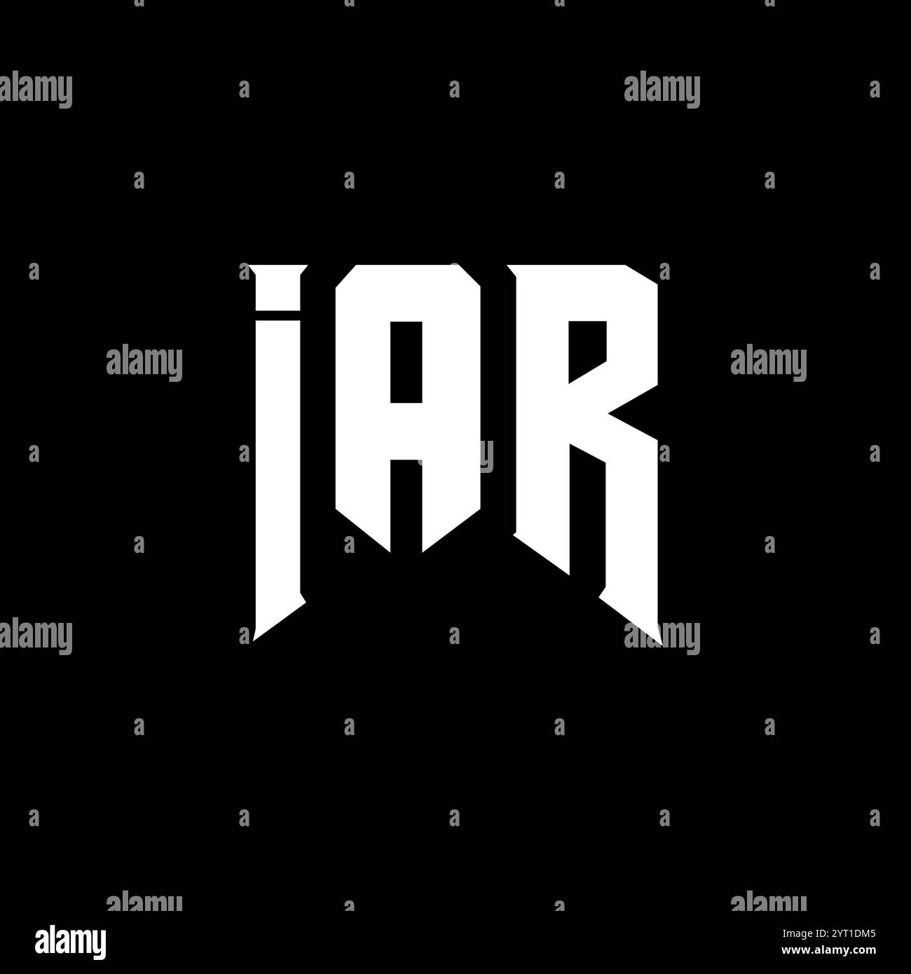 IAR letter logo design for technology company. IAR logo design black ...