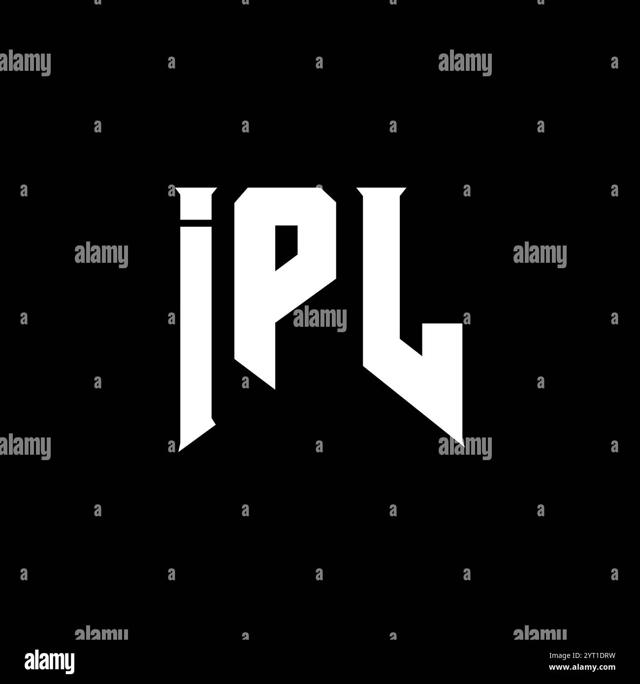 IPL letter logo design for technology company. IPL logo design black ...