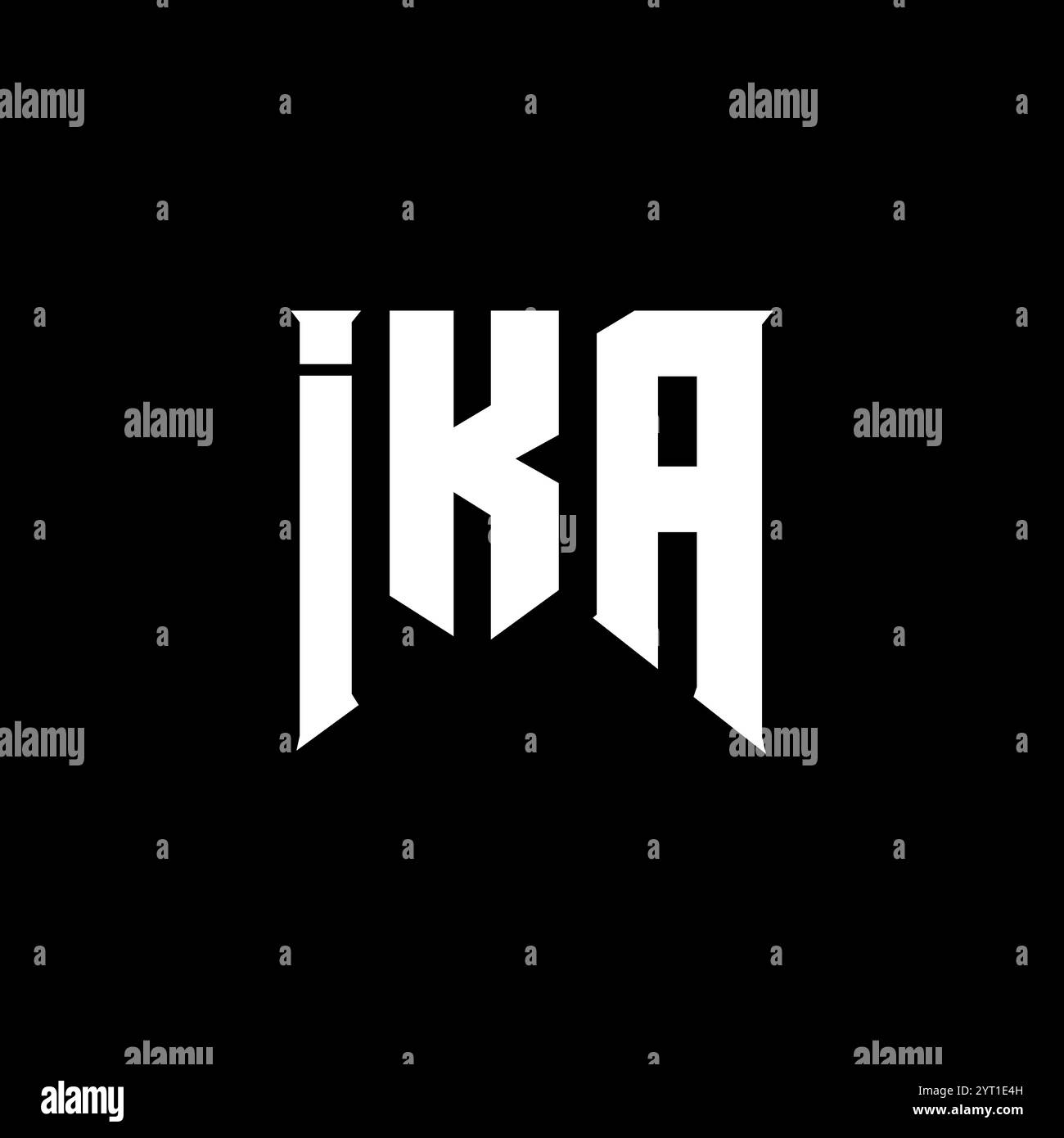 IKA letter logo design for technology company. IKA logo design black ...