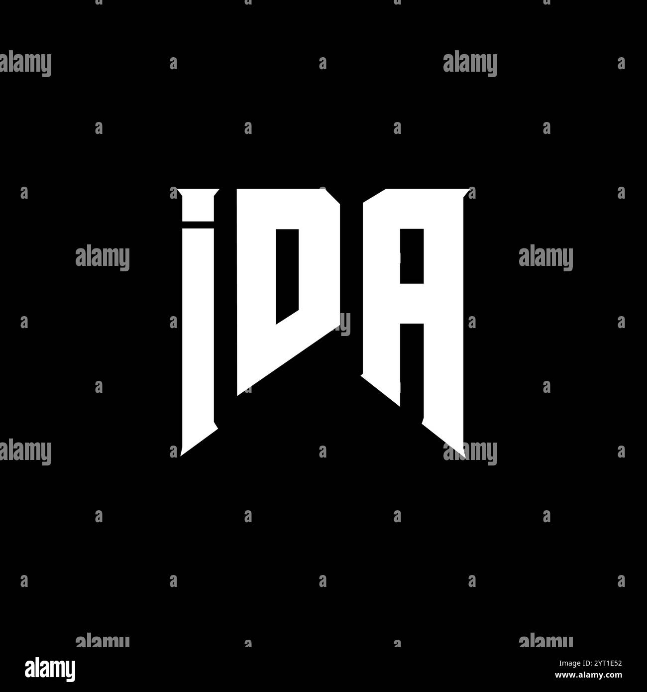 IDA letter logo design for technology company. IDA logo design black ...