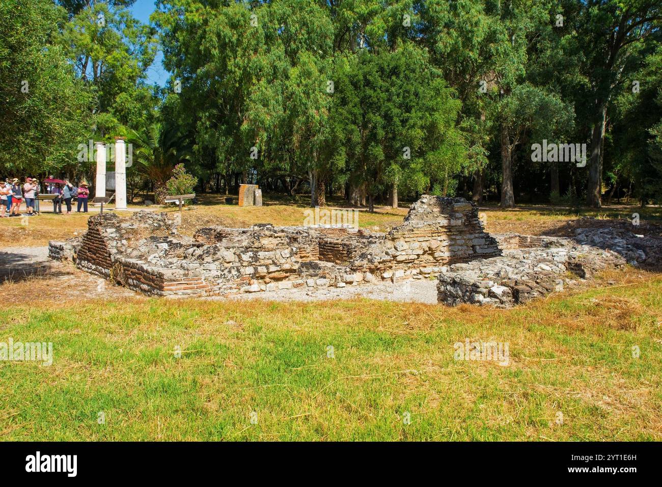 Sarande, Albania - June 7th 2024. A Roman public bathhouse in Butrint ...
