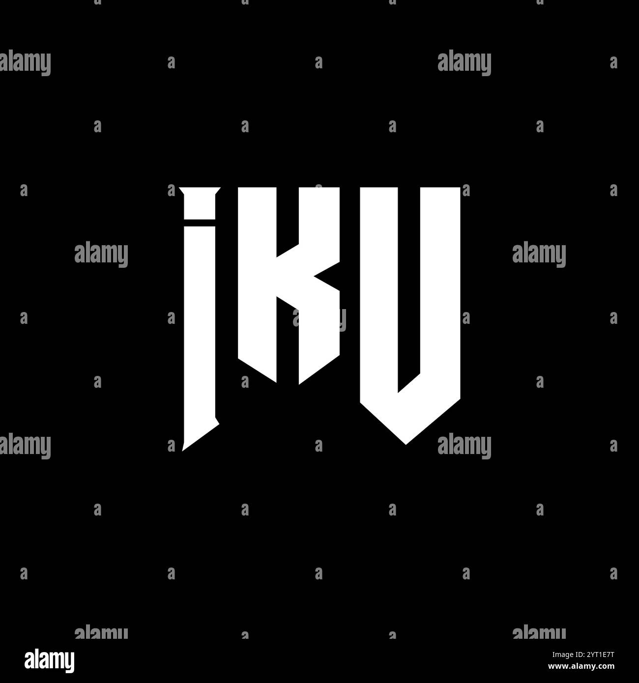 IKU letter logo design for technology company. IKU logo design black ...
