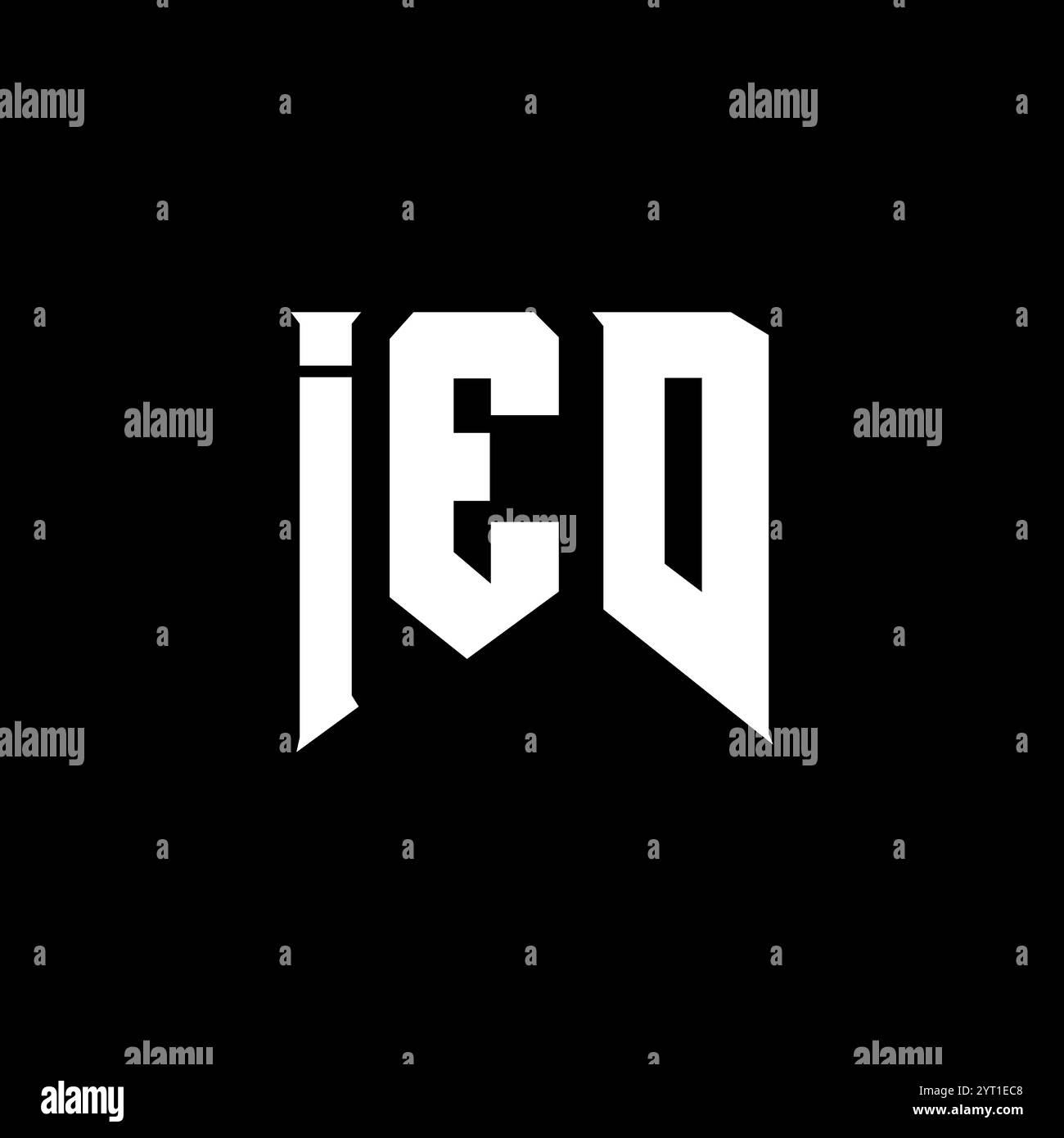 IED letter logo design for technology company. IED logo design black ...