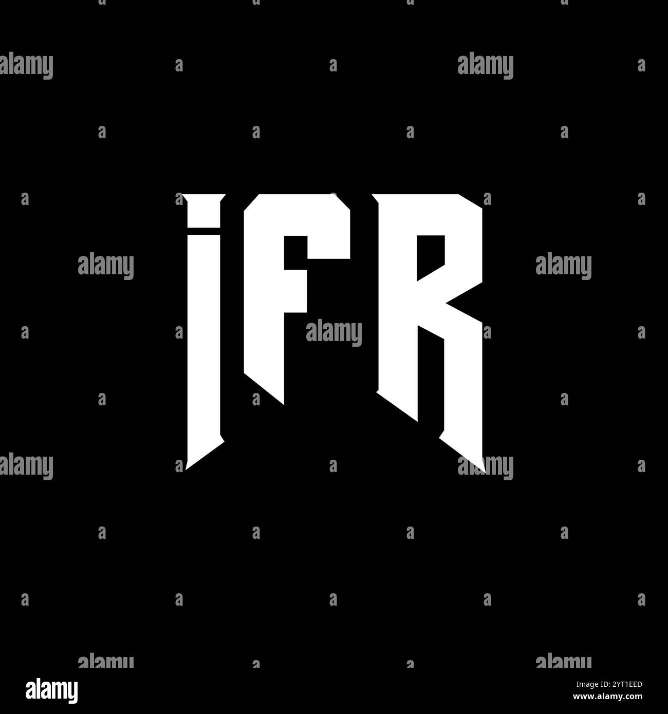 IFR letter logo design for technology company. IFR logo design black ...