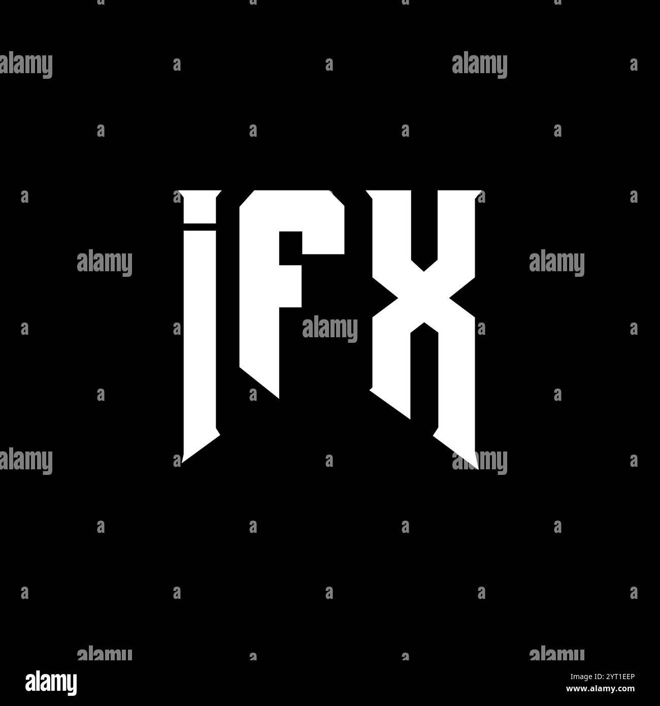 IFX letter logo design for technology company. IFX logo design black ...