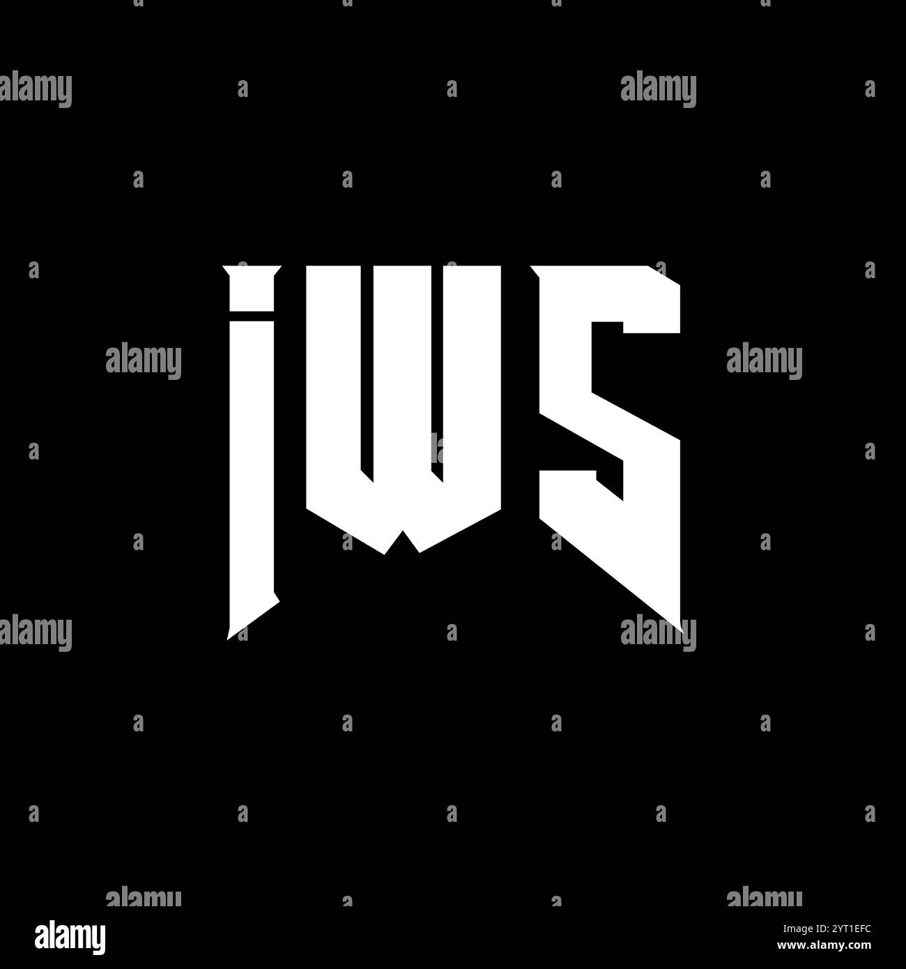 IWS letter logo design for technology company. IWS logo design black ...